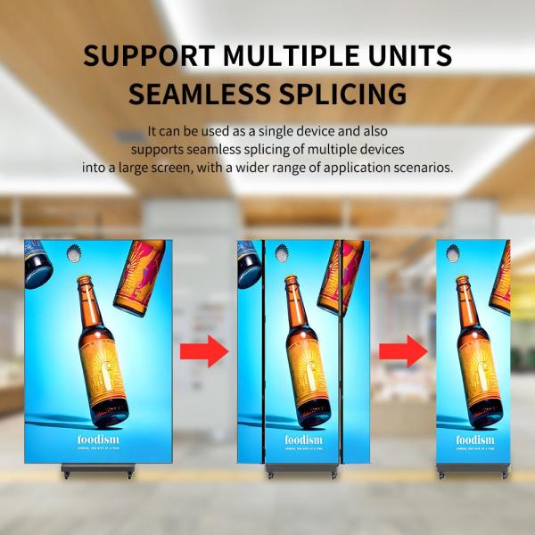 Quality Tri Fold Poster Led display Foldable led Screen Double Sided led dispaly for sale