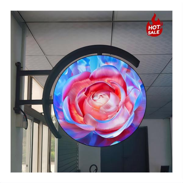 Quality Waterproof outdoor Round LED Display |Creative Circular LED Sign for Café for sale