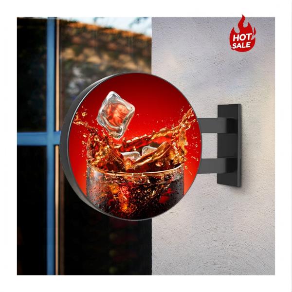 Quality Waterproof outdoor Round LED Display |Creative Circular LED Sign for Café for sale