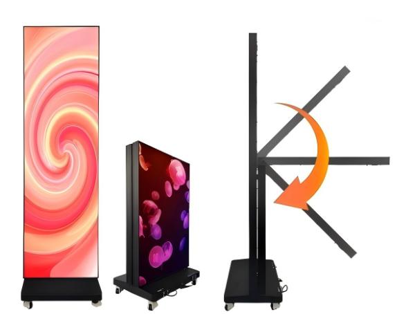Quality Dual-Sided Foldable LED Poster/Standing LED Advertising Screen for sale