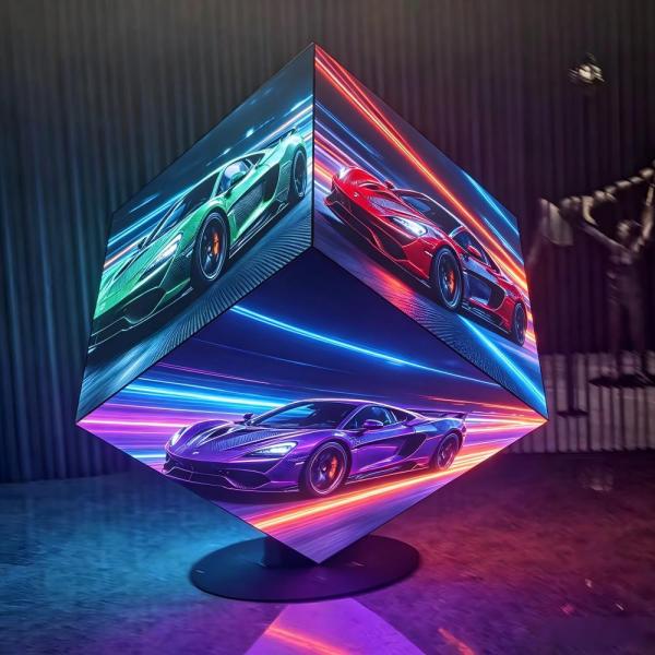 Quality Cube LED Display/Rubik's Cube LED display screen/Cube led video display for sale