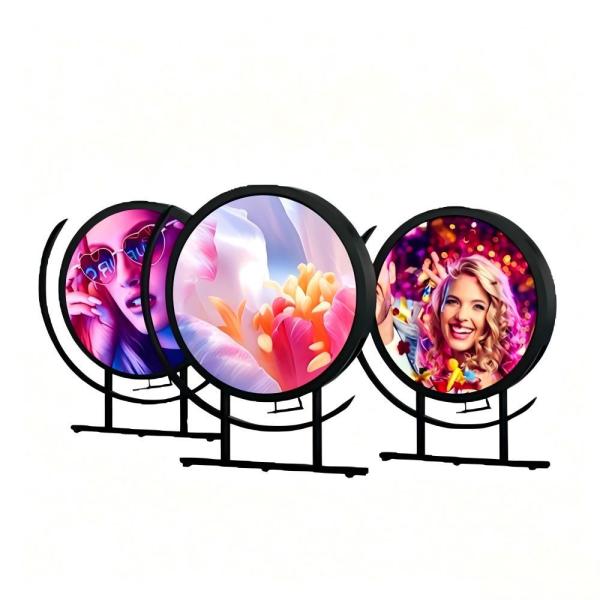 Quality Double sided round logo led sign display |Circle LED Sign for sale