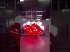 350mm P3 Exterior Hexagon LED Panel Screen Custom Shape LED Display Esferico LED