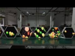 Écran Hexagon Creative LED Signs Affichage personnalisé à LED hex en couleur complète