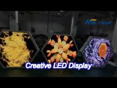 Hexagon Creative Led Signs Bildschirm kundenspezifisches Hex-LED-Display Vollfarbe LED-Display