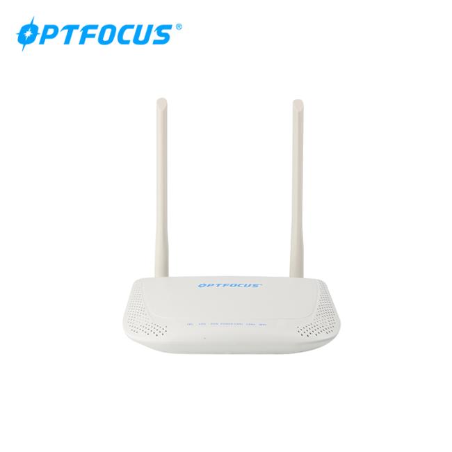 Gpon Ont Wifi Onuの二重モデル繊維光学装置ZTEのチップセット1GE+1FE+WiFi XPON ONU EPON GPON ONT