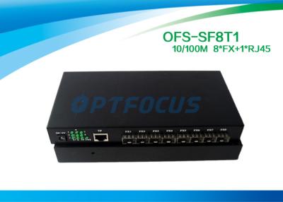 Китай Переключатель 100BASE оптического волокна 8×1 - Fx 1 10/100BASE - SC Tx DF SM 1310nm 20KM продается