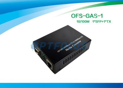 China 10/100/1000M Gigabit Sfp Media Converter With 256K External Power One SFP GE Slot for sale