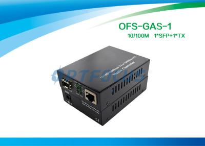 China 10/100/1000M Gigabit Sfp Media Converter With 256K External Power One SFP GE Slot for sale
