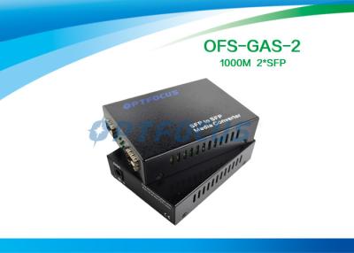 Cina SFP 2 effettuati in due modi Port il convertitore 256K 10/100/1000M di media della fibra in vendita