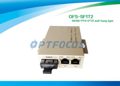 China Silver Single Mode Fiber Optic Switch , performance optical fibre switch Wall Hung TYPE for sale