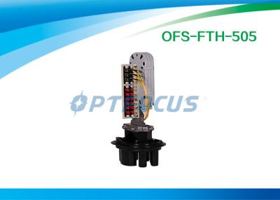 China 96 cores PC FTTH PLC Splice Closure 7 Port Shrinkable Seal Waterproof for sale