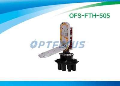 China 96 cores PC FTTH PLC Splice Closure 7 Port Shrinkable Seal Waterproof for sale