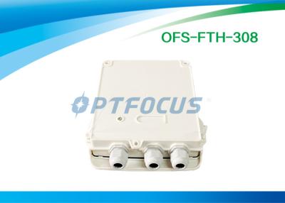 China IP 65 Optical Passive Fiber Termination Box FTTH 16 SC Adapter 1:8 PLC Splitter Indoor Plastic Boxes for sale