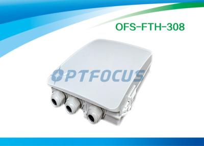 China IP 65 Optical Passive Fiber Termination Box FTTH 16 SC Adapter 1:8 PLC Splitter Indoor Plastic Boxes for sale