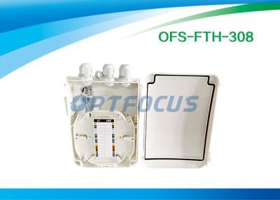 China IP 65 Optical Passive Fiber Termination Box FTTH 16 SC Adapter 1:8 PLC Splitter Indoor Plastic Boxes for sale