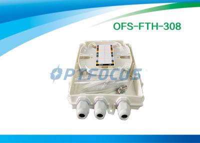 China IP 65 Optical Passive Fiber Termination Box FTTH 16 SC Adapter 1:8 PLC Splitter Indoor Plastic Boxes for sale