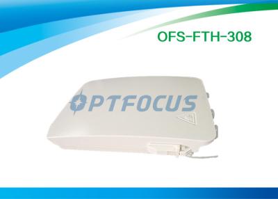 China IP 65 Optical Passive Fiber Termination Box FTTH 16 SC Adapter 1:8 PLC Splitter Indoor Plastic Boxes for sale