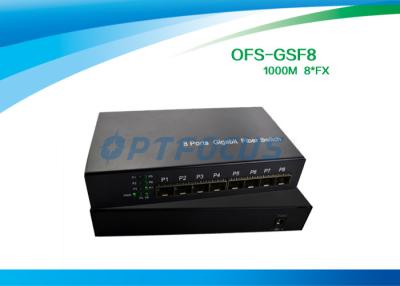 Cina Commutatore a fibra ottica 8K MAC Addresstable Optical Network Switch di SFP 8G non gestito in vendita