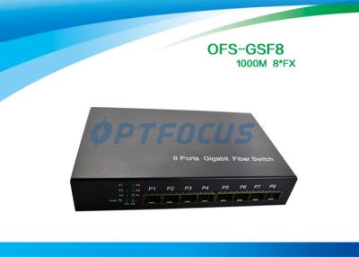 Cina Commutatore a fibra ottica 8K MAC Addresstable Optical Network Switch di SFP 8G non gestito in vendita