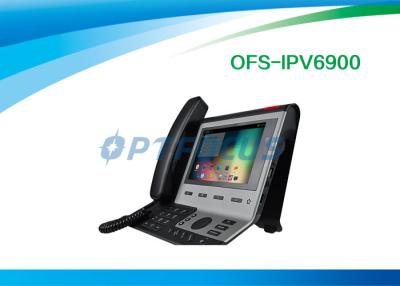China Negro microprocesador video de Broadcom Wifi del teléfono del Poe IP de 4 SORBOS para Syslog/la captura 0.99kg del Web en venta