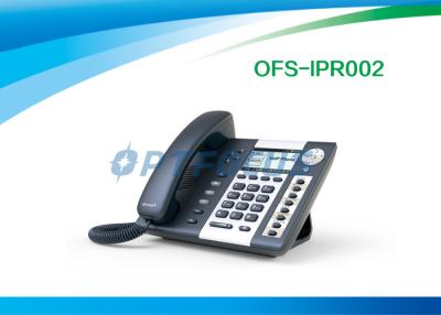 China Corded Telephones POE IP Phone 4 SIP lines 3.2" 224 x 128 Pixel LCD Dual Ethernet Port for sale