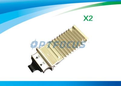 China 1310nm Single Mode Fiber Transceiver , 10km LC Transceiver 10gbase-sr x2 module DDM for sale