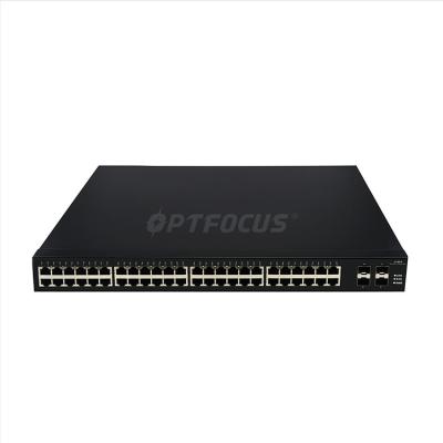 Cina Porti ottici del commutatore 48*10/100/1000Base-T RJ45 ports+4*1/10G della fibra del porto della fabbrica OEM/ODM 48 in vendita