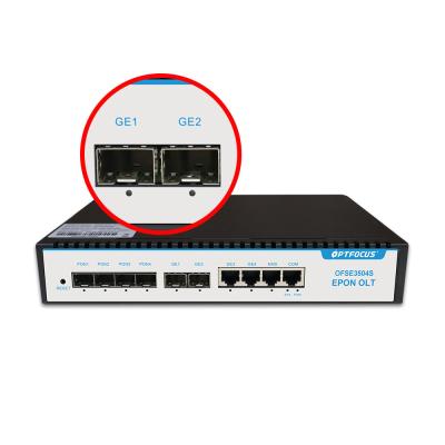 中国 繊維FTTH 4の港OLT GPON/EPON 1G/10G 2.5G/1.25G/1G/100M 販売のため