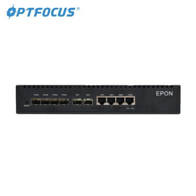 中国 1G/10G港GPON EPON OLT 20kmの伝送距離300mm*440mm*45mm次元 販売のため