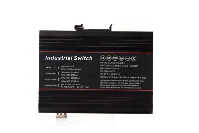 China PoE function Industrial Ethernet Switch 1 gigabit fiber port , 8 10M / 100M RJ45 port for sale