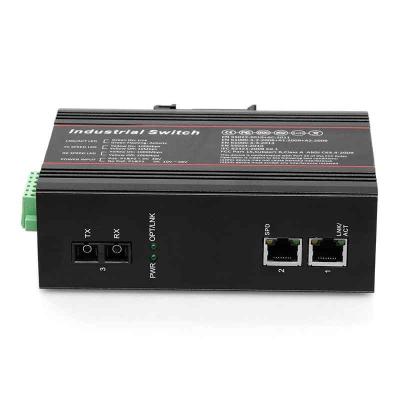 Cina Commutatore industriale 2 10m di Ethernet di gigabit di 3 porti/porti RJ45 1000M/di 100M in vendita
