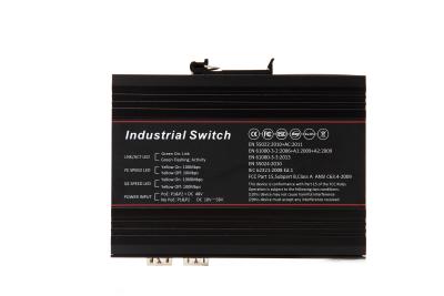 Cina Una fibra da 2 gigabit Ports il commutatore industriale di Ethernet, i porti Rj45 del commutatore 8 10/100/1000m della fibra di Poe in vendita