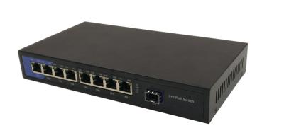 Cina Commutatore di rete di 48VDC PoE 1000FX SFP o porto dello Sc e 8 porti RJ45 di 10/100/1000M ogni porto 15.4W di TX in vendita