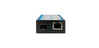 Convertidor de la mini fibra de la ranura de SFP medios con el interfaz RJ45 de 10/100/el 1000M