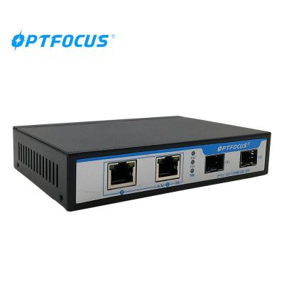 Cina Alto porto a fibra ottica affidabile 10/100/1000M del commutatore 2 con controllo di broadcast storm in vendita