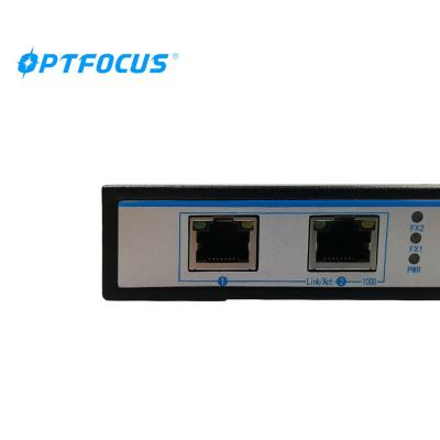 Cina Alto porto a fibra ottica affidabile 10/100/1000M del commutatore 2 con controllo di broadcast storm in vendita