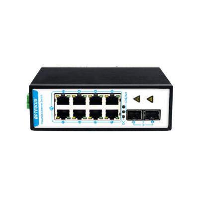 China Broadcast Storm Controlled Industrial Ethernet Switch Redundant Dual DC Power Inputs for sale