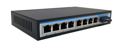 China 8 Port Gigabit Fiber Optic Switch , Dual Fiber Optical Network Switch 20KM for sale