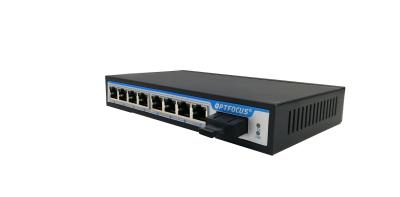 China 8 Port Gigabit Fiber Optic Switch , Dual Fiber Optical Network Switch 20KM for sale