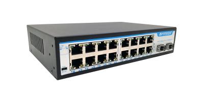 Cina Tratta in salita stabile 2 10/100/1000M For Ip Cameras del porto 10/100/1000M del commutatore di rete di PoE dell'alimentazione elettrica 16 in vendita