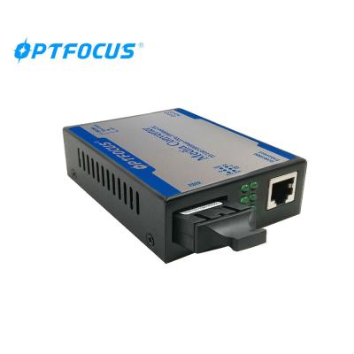 1000M二重繊維のマルチモード・ファイバ媒体のコンバーター850nm 550m Scのコネクターの金属ハウジング