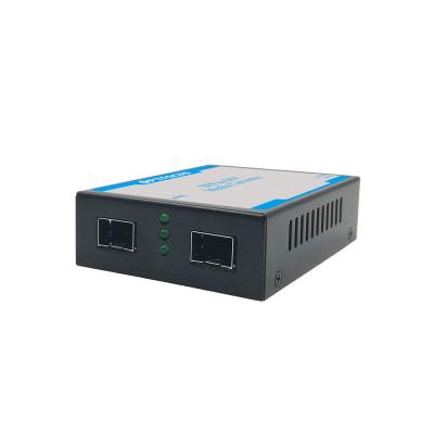 Cina SFP 2 effettuati in due modi Port il convertitore 256K 10/100/1000M, esterno PS di media della fibra in vendita