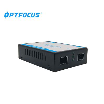 Cina SFP 2 effettuati in due modi Port il convertitore 256K 10/100/1000M, esterno PS di media della fibra in vendita