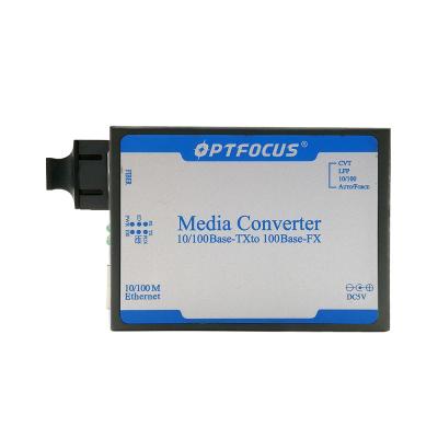 China Dual Mode Dual Fiber RJ45 Fiber Media Converter , With LFP Function for sale