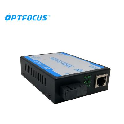 China SC Single Ethernet Fiber Optic Converter 1310nm 1550nm SM 60KM for sale