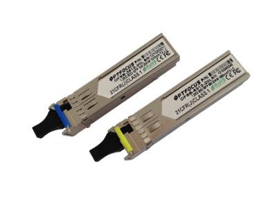 Cina Mini ricetrasmettitore ottico dell'interfaccia SFF-8472 Giga 1.25Gbps SFP del modulo BIDI 20km LC di GBIC in vendita