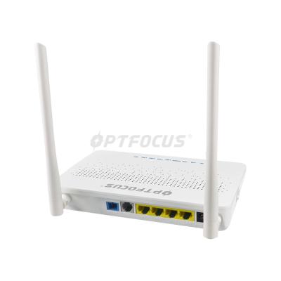 中国 12 years factory supply 4ge+1voip+1usb compare with huawei onu 8546m router 販売のため
