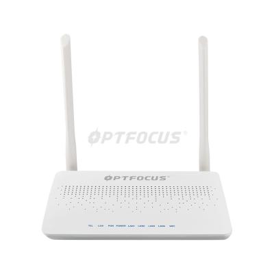 中国 12 years factory supply 4ge+1voip+1usb compare with huawei onu 8546m router 販売のため