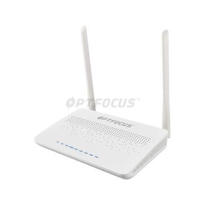 中国 12 years factory supply 4ge+1voip+1usb compare with huawei onu 8546m router 販売のため